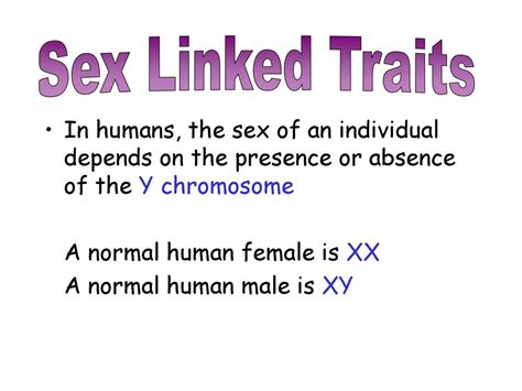 Sex Linked Traits Humans Have 23 Pairs Of Chromosomes Ppt Download