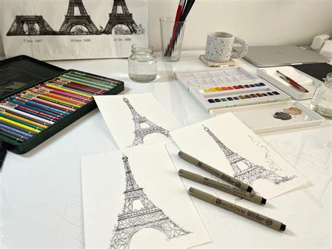파리 드로잉서예 아지나아뜰리에 파리 어반스케치 드로잉 원데이클래스 마이리얼트립
