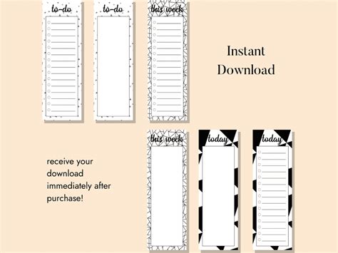 Printable Productivity Bookmarks Journal Treats