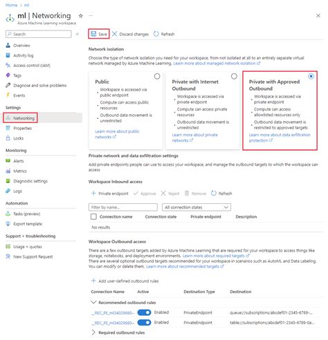 Managed Virtual Network Isolation Azure Machine Learning Microsoft Learn