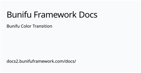 Bunifu Color Transition Bunifu Framework Docs