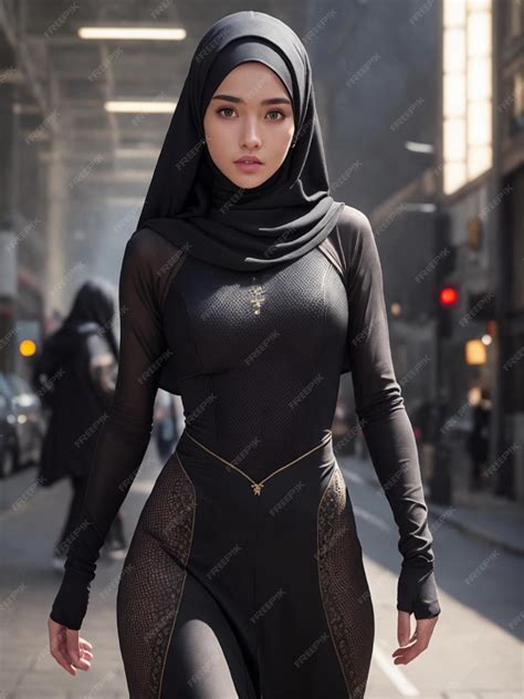 Premium Photo Portrait Of A Beautiful Sexy Woman Wearing The Hijab