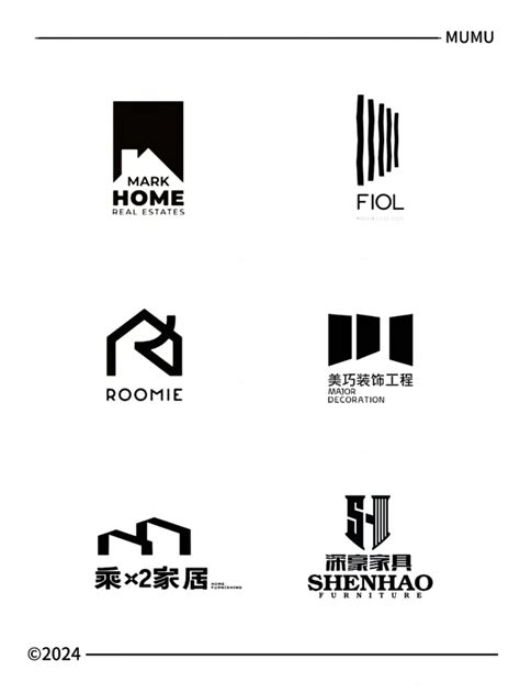 《家居行业》logo设计 极简创意设计感拉满1创意logo设计来自小红书网页版 花瓣网