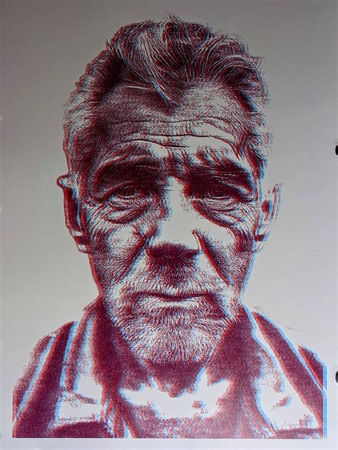 Attempted Anaglyph 3d Effect Portrait Rplotterart