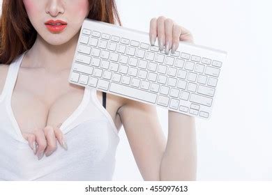 Sexy Asian Woman Keyboard Stock Photo Shutterstock