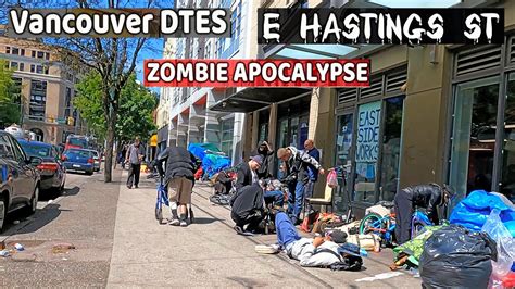 🇨🇦 【4k】 East Hastings St Downtown Vancouver Bc Canada Street Walk Youtube
