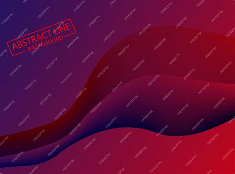 Premium Vector Abstract Line Wave Background