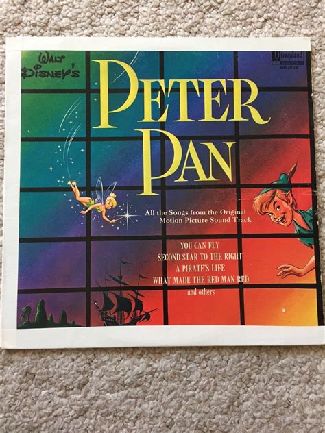 Vintage Disney S Peter Pan Soundtrack Dq Vinyl Record Lp Album Antique Price Guide