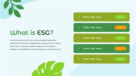 Esg Business Powerpoint Design Ideas