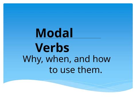 Modals Verbs Pptx
