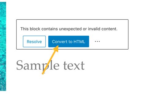 Block Error Unexpected Or Invalid Content Support