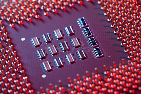 Cpu Stock Photo Image Of Closeup Macro Shiny Chip 48436780