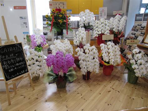 社長就任祝いにお花が おしらせ