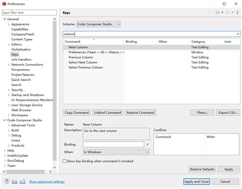 CCS有列模式吗快捷键是什么 C 微控制器论坛 C 微控制器 E E 设计支持