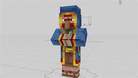 Minecraft Wandering Trader 3d Model Animated Rigged Cgtrader