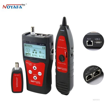 Noyafa Nf 300 Lan 케이블 테스터 Rj45 Rj11 측정 케이블 길이 네트워크 모니터링 추적기 와이어 위치 안티 간섭 추적기 Aliexpress