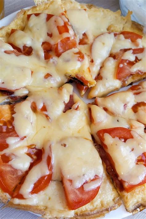 Пицца на лаваше на сковороде Еда Пицца из лаваша Кулинария