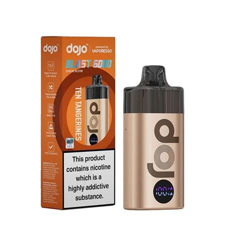 Vaporesso Dojo Blast 6000 Device Ten Tangerines 10mg Prefilled Pod Kit