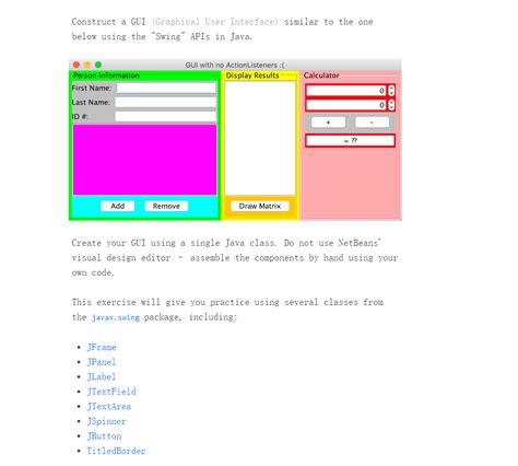 Solved Construct A GUI Graphical User Interface Similar To Chegg
