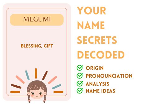 Megumi Girl Name Meaning And Pronunciation