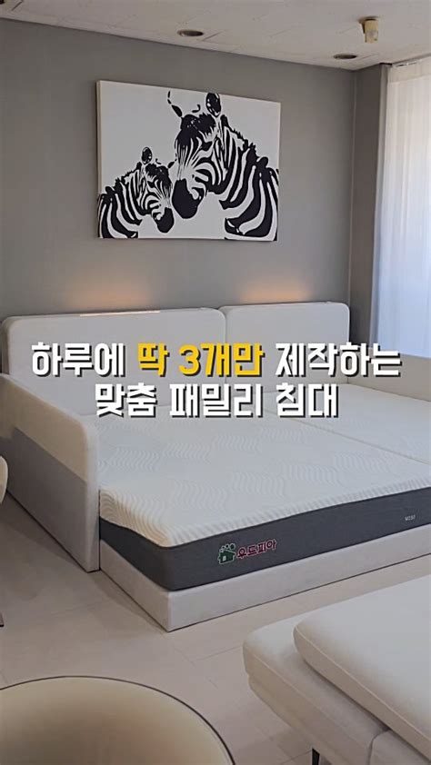 가구픽 패밀리침대 데이베드 아기침대 일반 침대처럼 사용하는 높은 패밀리침대도 제작 가능👍 튼튼한 스틸다리 추가로 높은 침대에서 엄마도 일반 침대처럼 편안하게 사용할