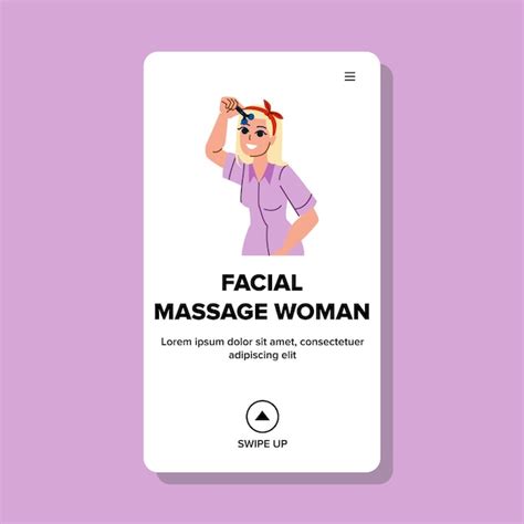 Premium Vector Facial Massage Woman Vector