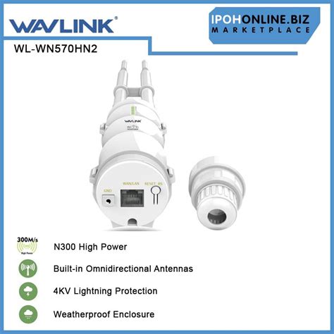 Wavlink Wl Wn Hn Mbps High Power Outdoor Wi Fi Range Extender Tl Eap Outdoor