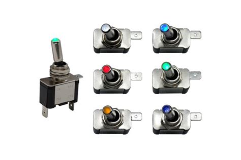 Illuminated Toggle Switch Saves Space In Rugged Designs Electronic Products