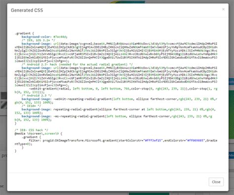 至れり尽くせりなcss3 グラデーション ジェネレーター「gradient Generator」 Webマーケティング ブログ
