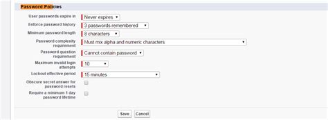 Password Policies At Profile Level Salesforce Tutorial Intervew