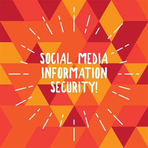 Word Writing Text Social Media Information Security Business Concept
