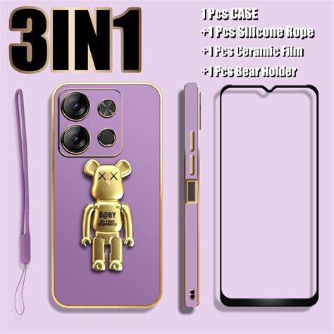 IN For Infinix Smart Infinix X Case Luxury Electroplating Soft Phone Case With Ceramic