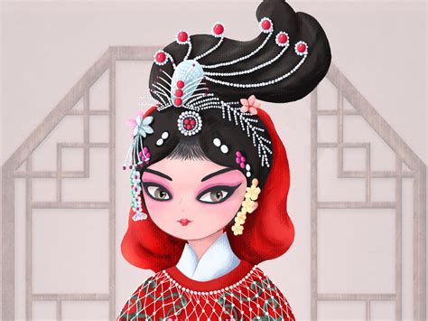 国风京剧小红娘 安若Chloe 站酷ZCOOL