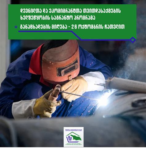 თვითდასაქმების ხელშეწყობის საგრანტო პროგრამის ფარგლებში დევნილთა და ეკომიგრანტთა განაცხადების