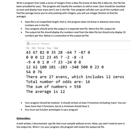 Solved Write A C Program By Inputing The Data Text File Chegg