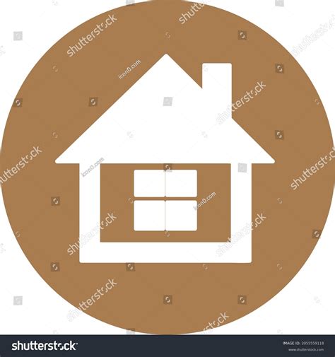 Simple House Symbol Home Icon Sign Stock Illustration 2055559118