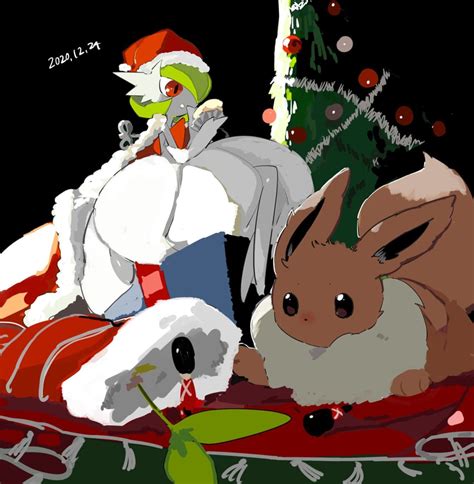 Gardevoir Eevee And Mega Gardevoir Pokemon Drawn By Apios Danbooru