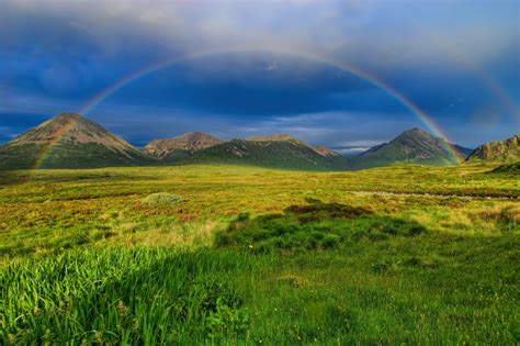 무료 이미지 경치 잔디 수평선 황야 구름 하늘 들 목초지 대초원 햇빛 아침 언덕 호수 산맥 목장 고지 평원 무지개 고원 되다 서식지