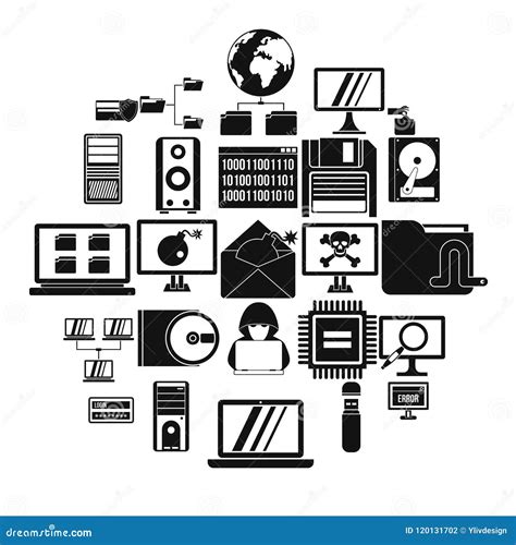 Recovery Icons Backup Restore Data And Recover File Classic Set Vector