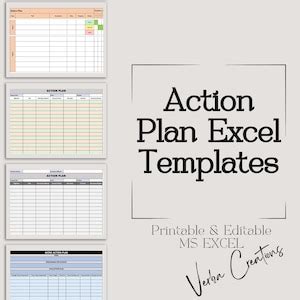 Action Plan Excel Template Action Plan Management Improvement Action Items List Action Plan