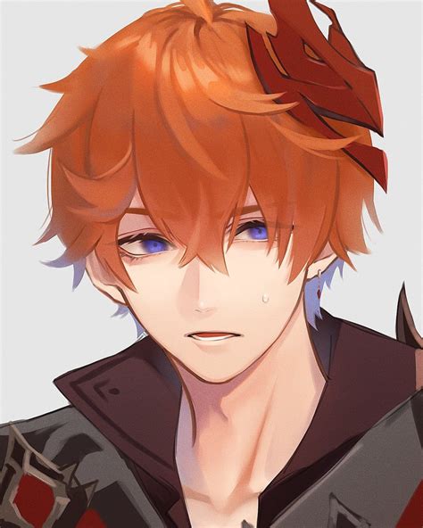Orange Hair Boy Anime