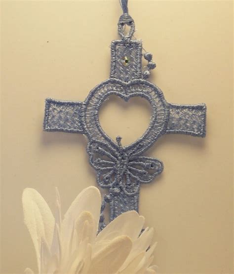 FSL Cross Bookmark Embroidered Bookmark Butterfly Bookmark Etsy