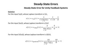 Steady State Error Control Systems Elect PDF