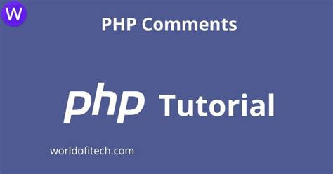Php Comments Php Tutorial