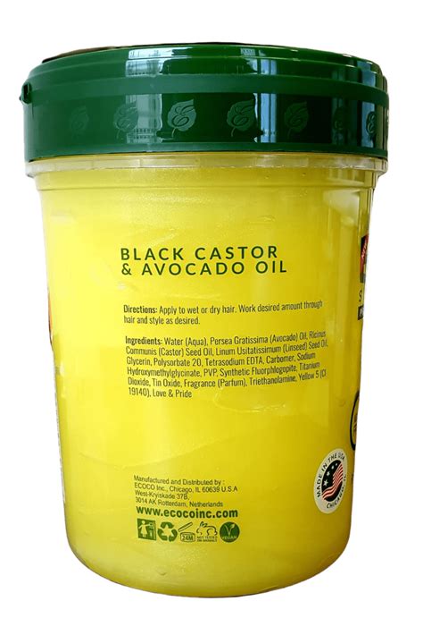 Eco Styler Styling Gel Black Castor And Avocado Oil 32oz Fix My Hair