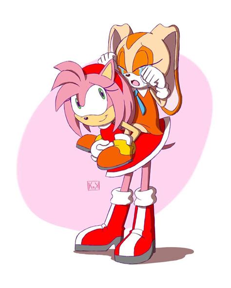 Amy Rose And Cream The Rabbit Sonic The Hedgehog Amino