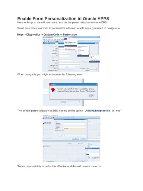 Enable Form Personalization In Oracle Apps Pdf
