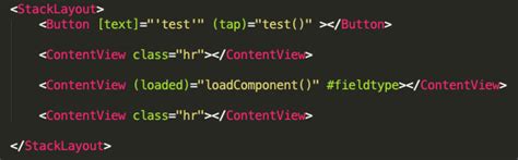 nativescript element in stacklayout is sometimes not rendered visible