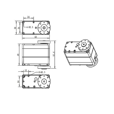 Servo Rds51160 24v 160kg 270° Metal Gear Digital Servo Motor Arduino High Torque Roboticsdna