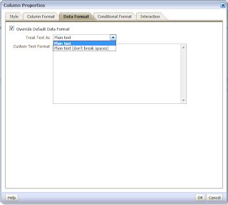 Adventures In OBIEE Missing Treat Text As Options In OBIEE 11g